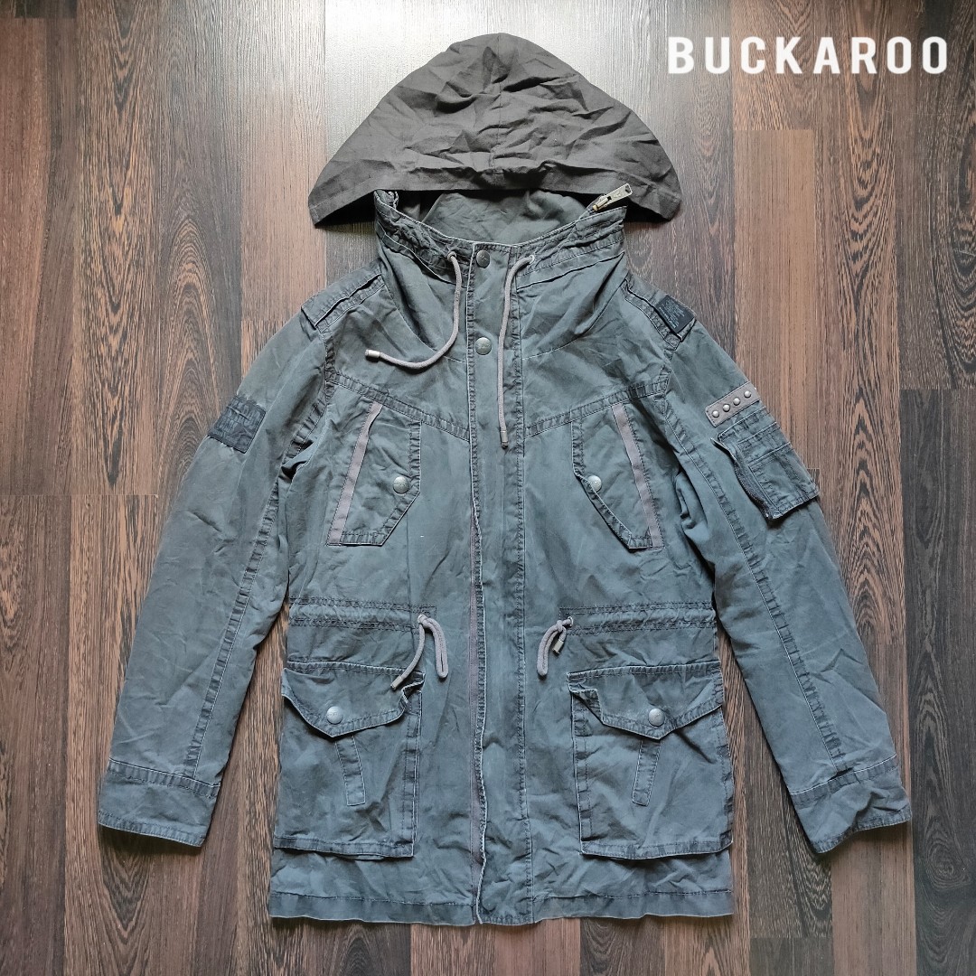 BUCKAROO JEANS KOREA | Field Jacket w/ hood, Men's Fashion, Coats ...