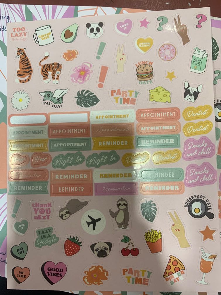 Calendar cute bujo journal stickers, Hobbies & Toys, Stationery & Craft ...