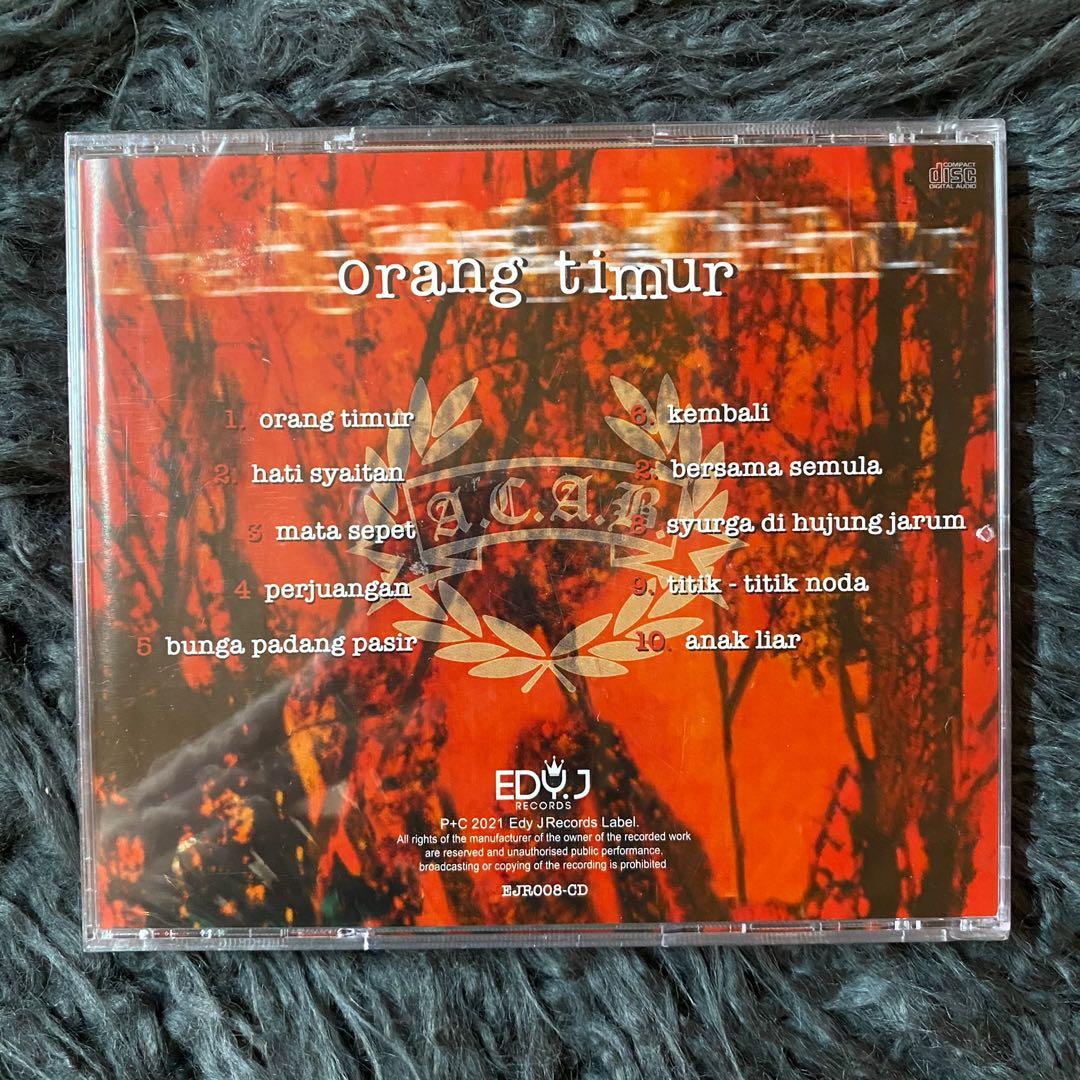 CD ACAB ORANG TIMUR, Hobbies & Toys, Music & Media, CDs & DVDs on Carousell