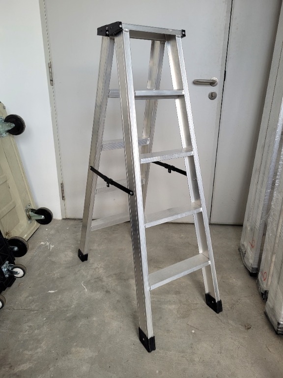 (PROMO) Alumaster Heavy Duty Double-Sided Aluminium Welded Joint Ladder ...