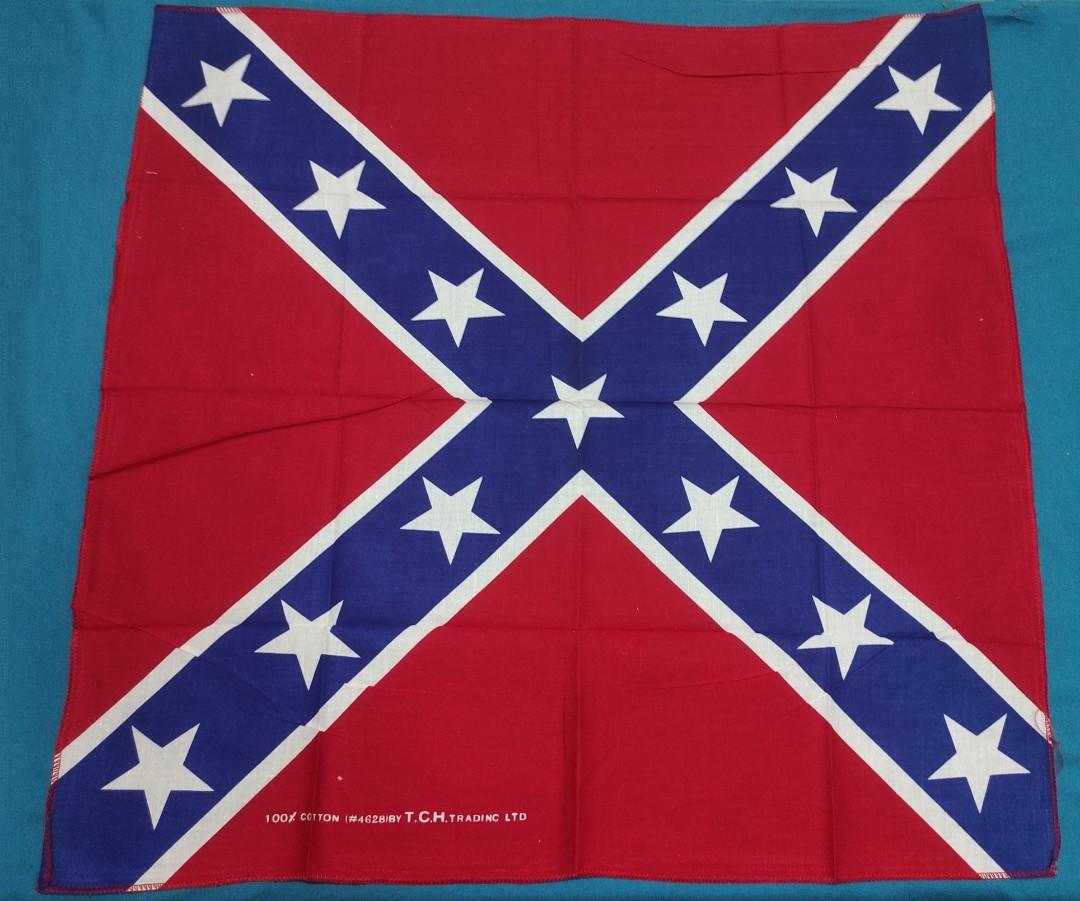 Confederate Flag TCH Trading Bandana Handkerchief, Hobbies & Toys ...