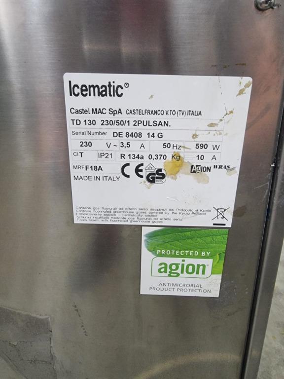 ICE MAKER CRUSH ICE FLAKES ICE AND COLD WATER DISPENSER ICEMATIC USED ...