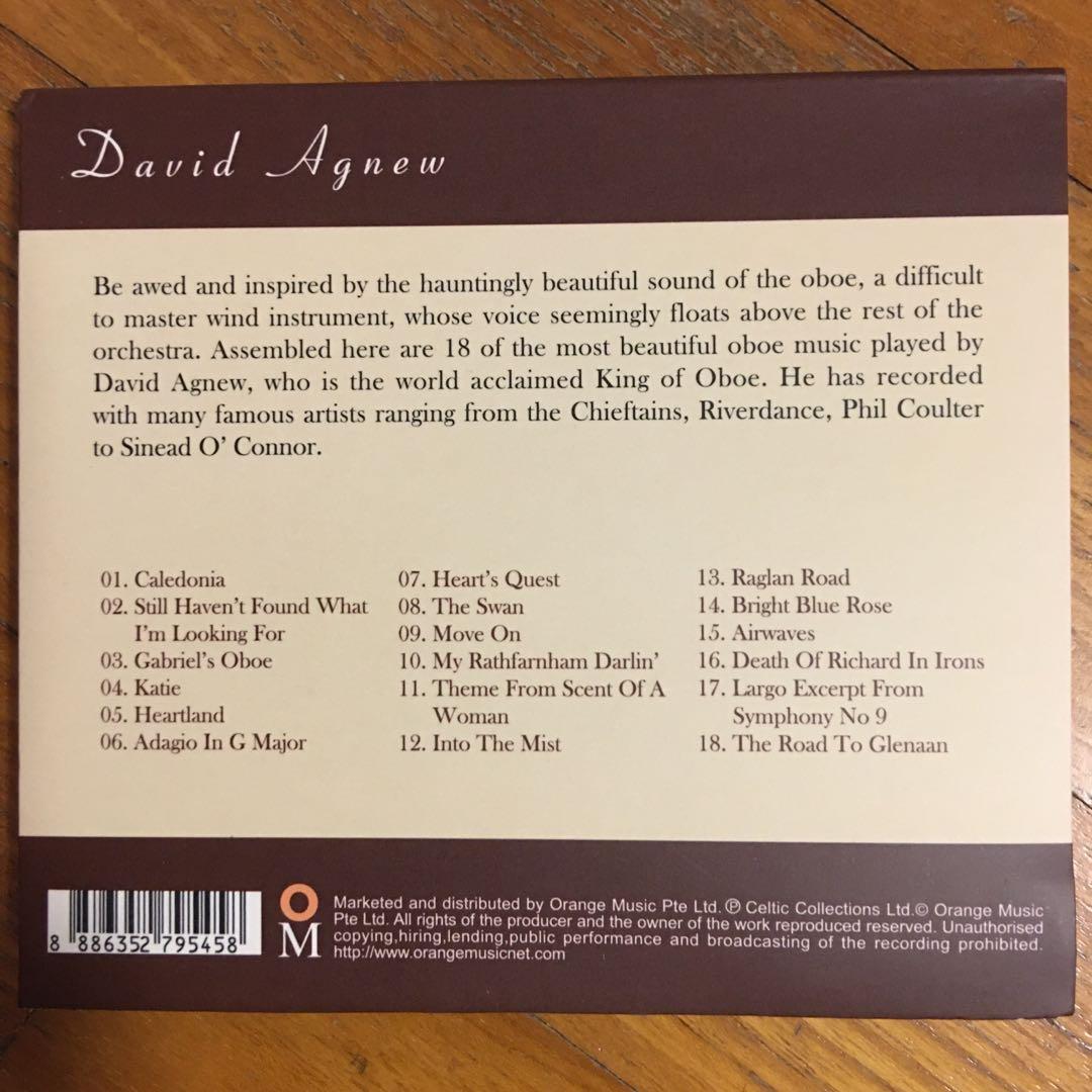 David Agnew - King of Oboe ( Audiophile Recording CD ), Hobbies & Toys, Music & Media, CDs ...