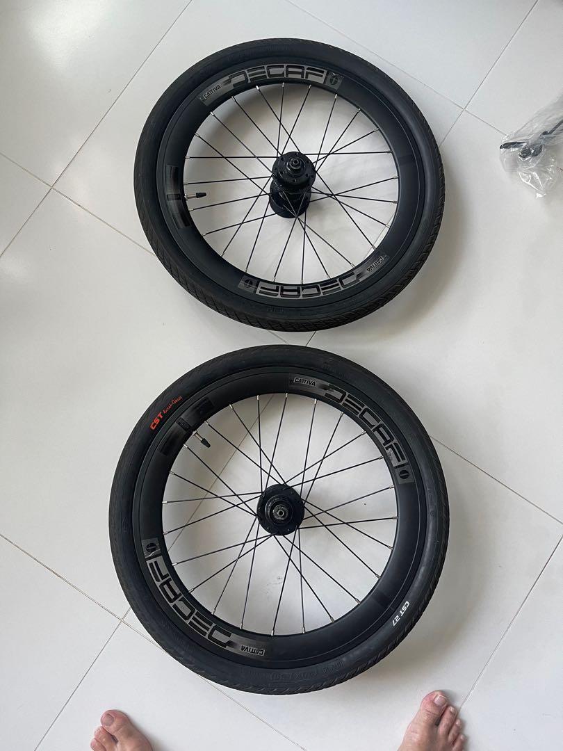 Decaf 406 Wheelset with presta valve inner tube sale, Sports Equipment ...