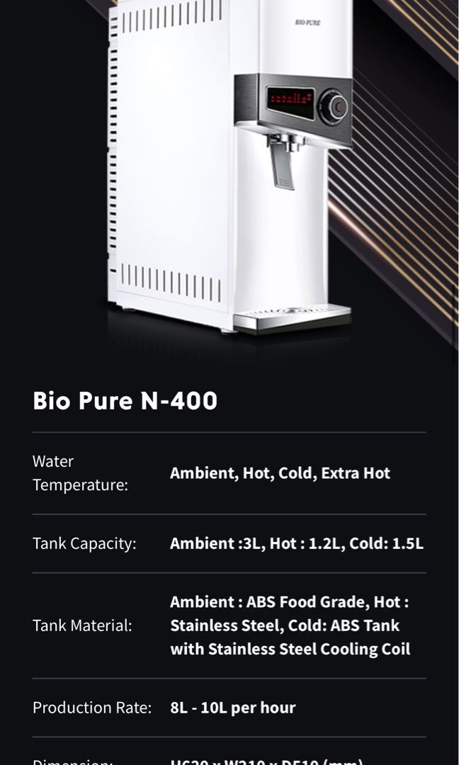 ELKEN bio pure, TV & Home Appliances, Kitchen Appliances, Water ...