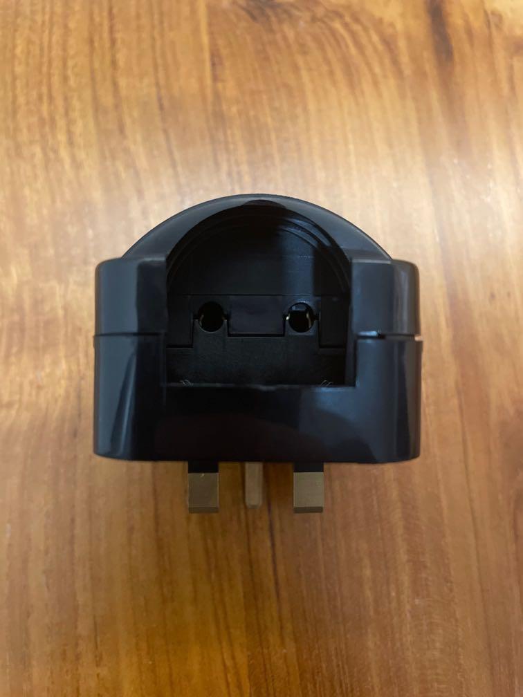 Euro Type F to UK 3-pin adaptor, TV & Home Appliances, Electrical ...