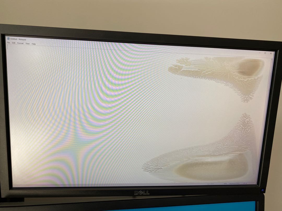 Free 23 inch monitor - with defects as per photo, Computers & Tech ...