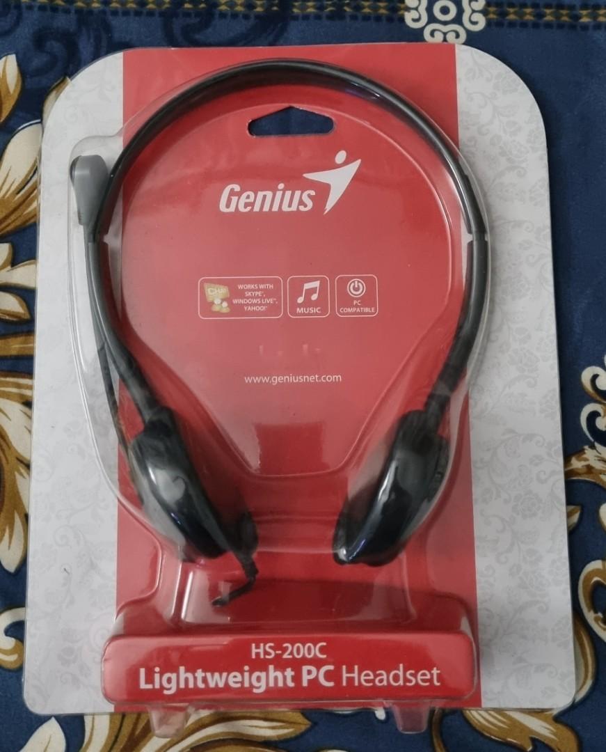 Genius HS-200C Headset, Audio, Headphones & Headsets on Carousell
