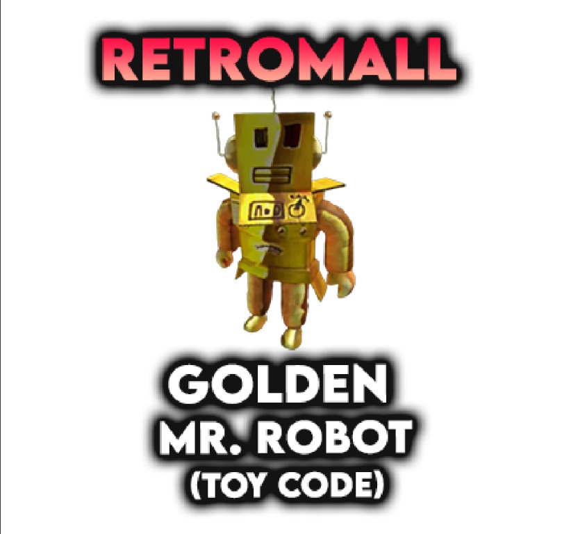 Golden Mr. Robot (Roblox Toy Code), 其他, 其他 - Carousell