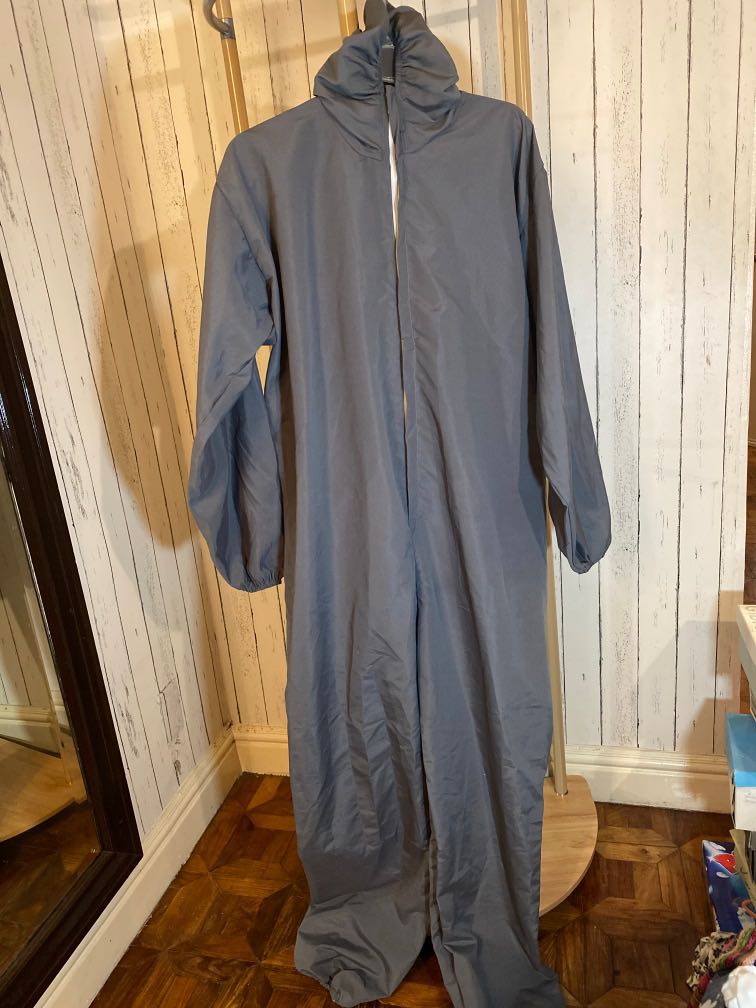 Grey PPE with hood, Women's Fashion, Dresses & Sets, Jumpsuits on Carousell