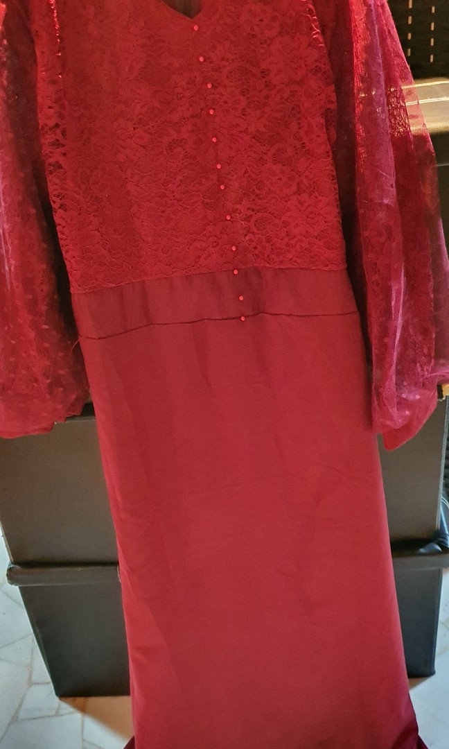 Muslimah Hari Raya Long dress, Women's Fashion, Muslimah Fashion ...