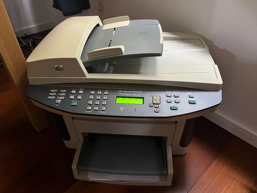 HP laserJet M1522nf Multifunction Printer, 電腦＆科技, 打印機及影印機 - Carousell