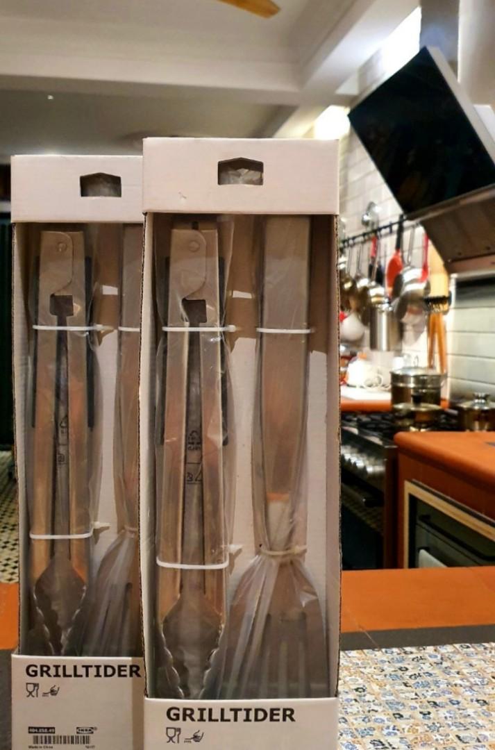 IKEA GRILLTIDER : 2 piece BBQ Barbecue Barbeque Set (heavy duty ...