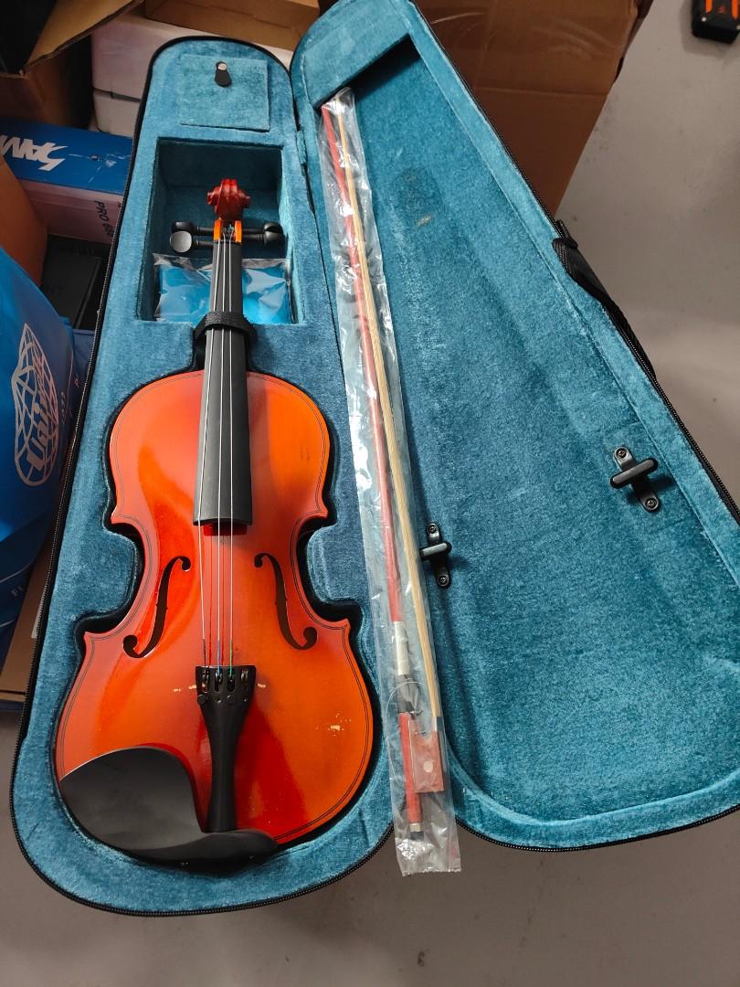 IRIN 4/4 Full Size Natural Acoustic Violin Fiddle Craft Violino With ...