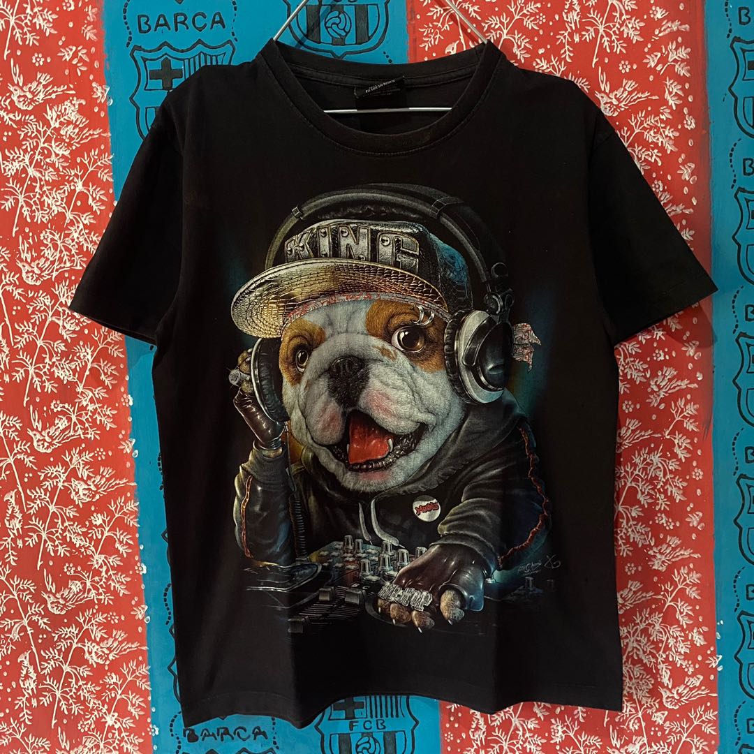 Kaos Rock Chang Dj Dog Original Second Branded, Fesyen Pria, Pakaian ...