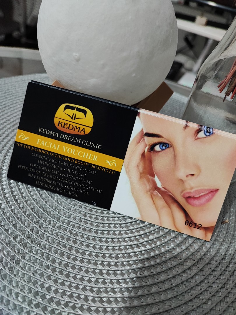 Kedma Facial Vouchers, Beauty & Personal Care, Face, Face Care on Carousell