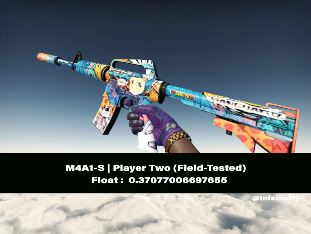M4A1-S Player Two FT CSGO SKINS KNIVES, Video Gaming, Gaming ...