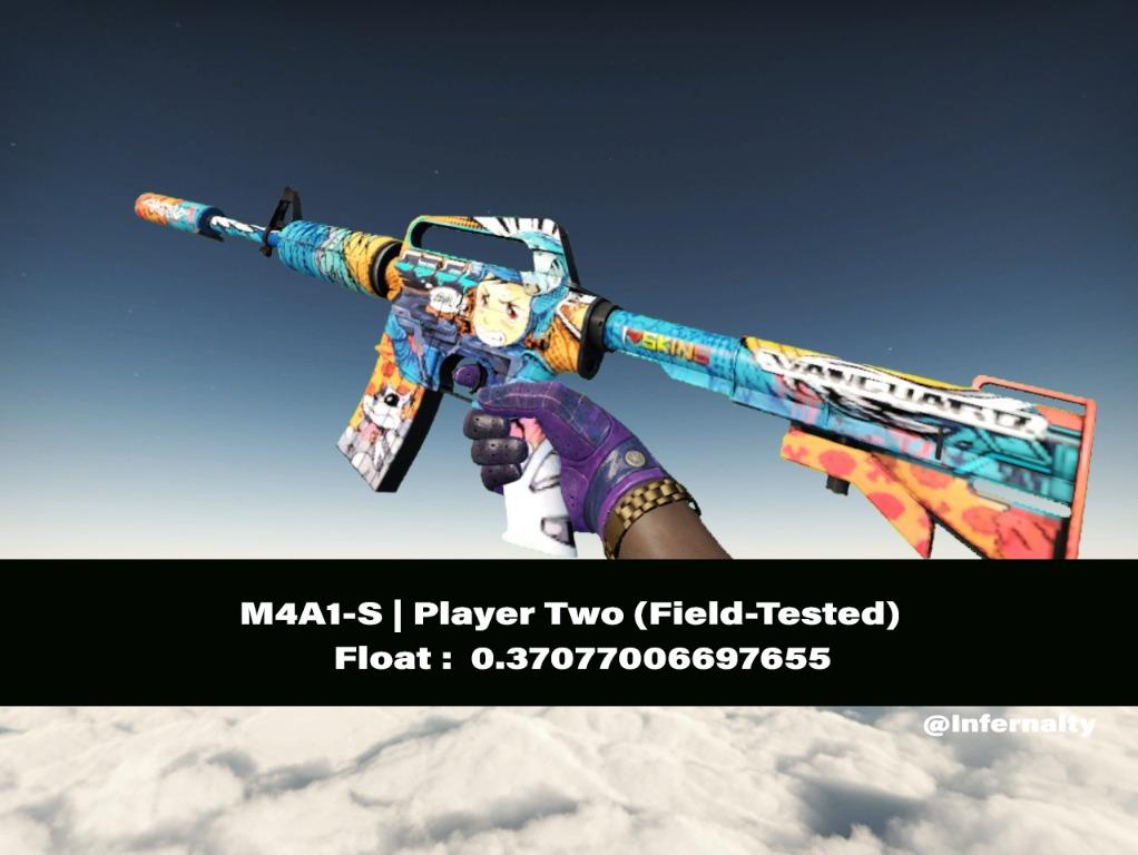 M4A1-S Player Two FT CSGO SKINS KNIVES, Video Gaming, Gaming ...
