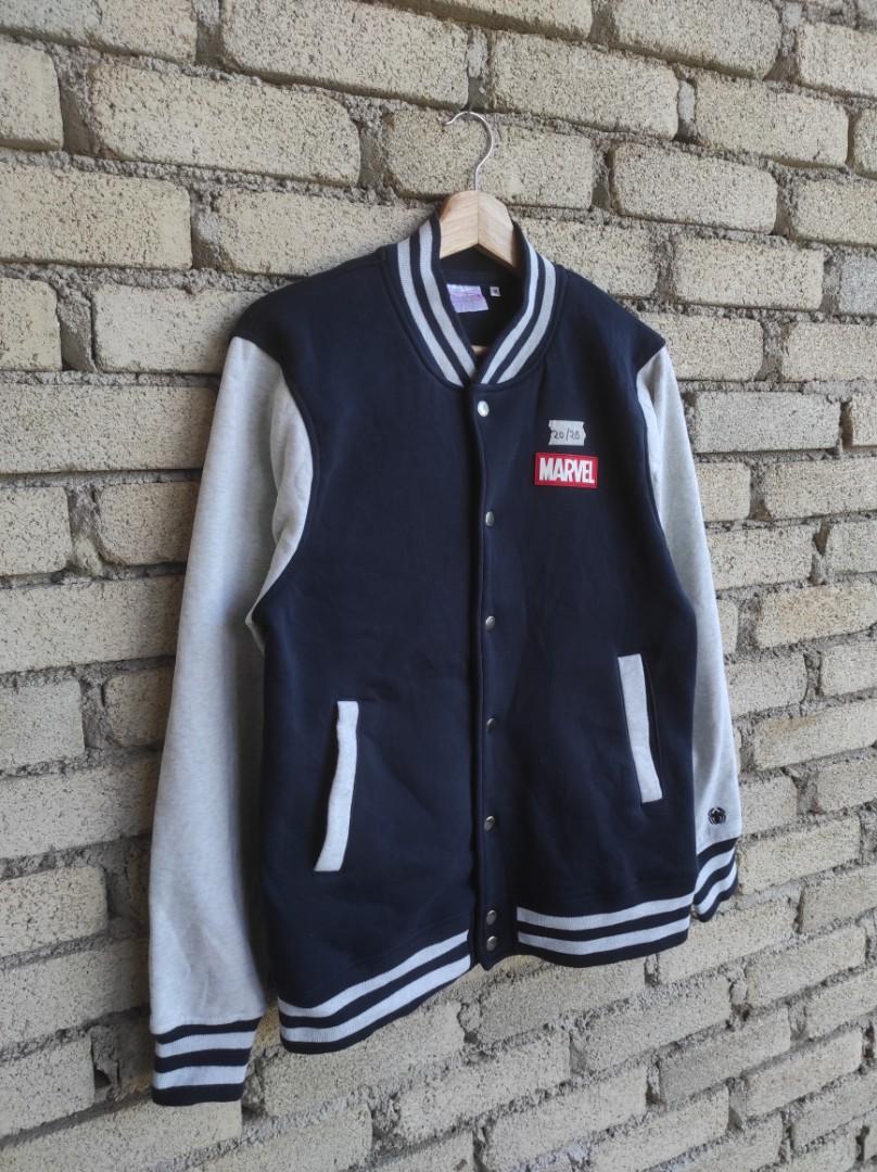 Marvel comics Spiderman varsity jacket button sweater, Men's Fashion ...