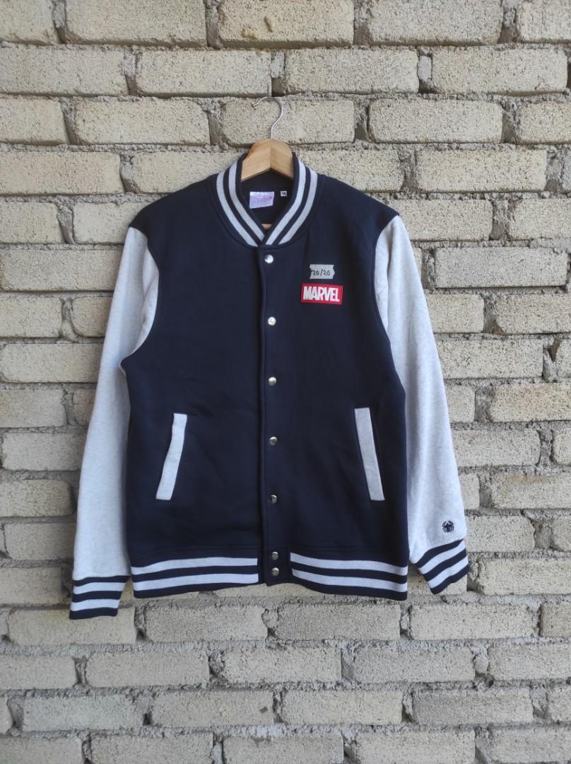 Marvel comics Spiderman varsity jacket button sweater, Men's Fashion ...