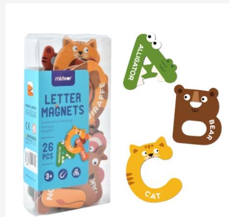 Mideer Kids Learning Alphabet Magnets Letter Magnetic Fridge Magnet ...