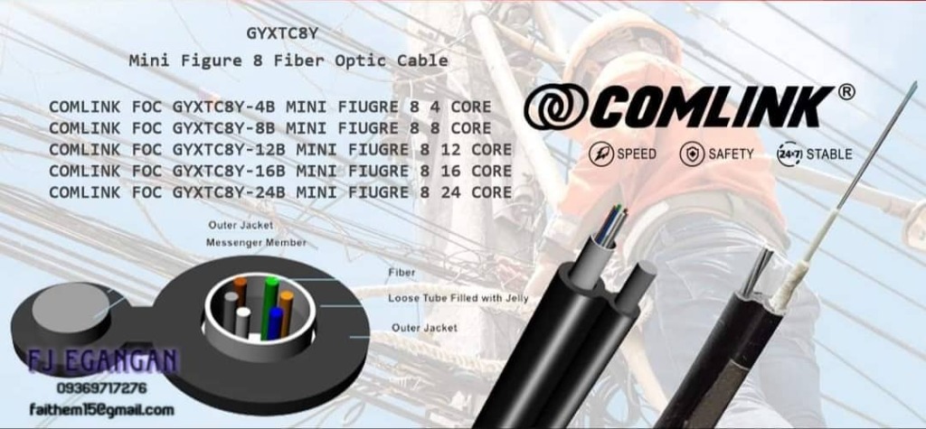 Mini Figure 8 Fiber Optic Cable | GYXTC8Y Mini Fig 8 FOC, Computers ...