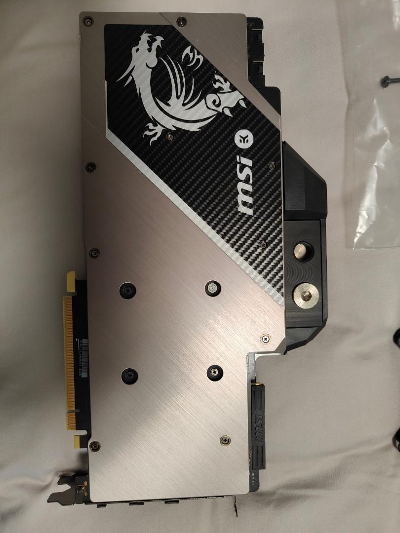Msi Rtx 2080 (Liquid Cooling version) with free parts, Computers & Tech ...
