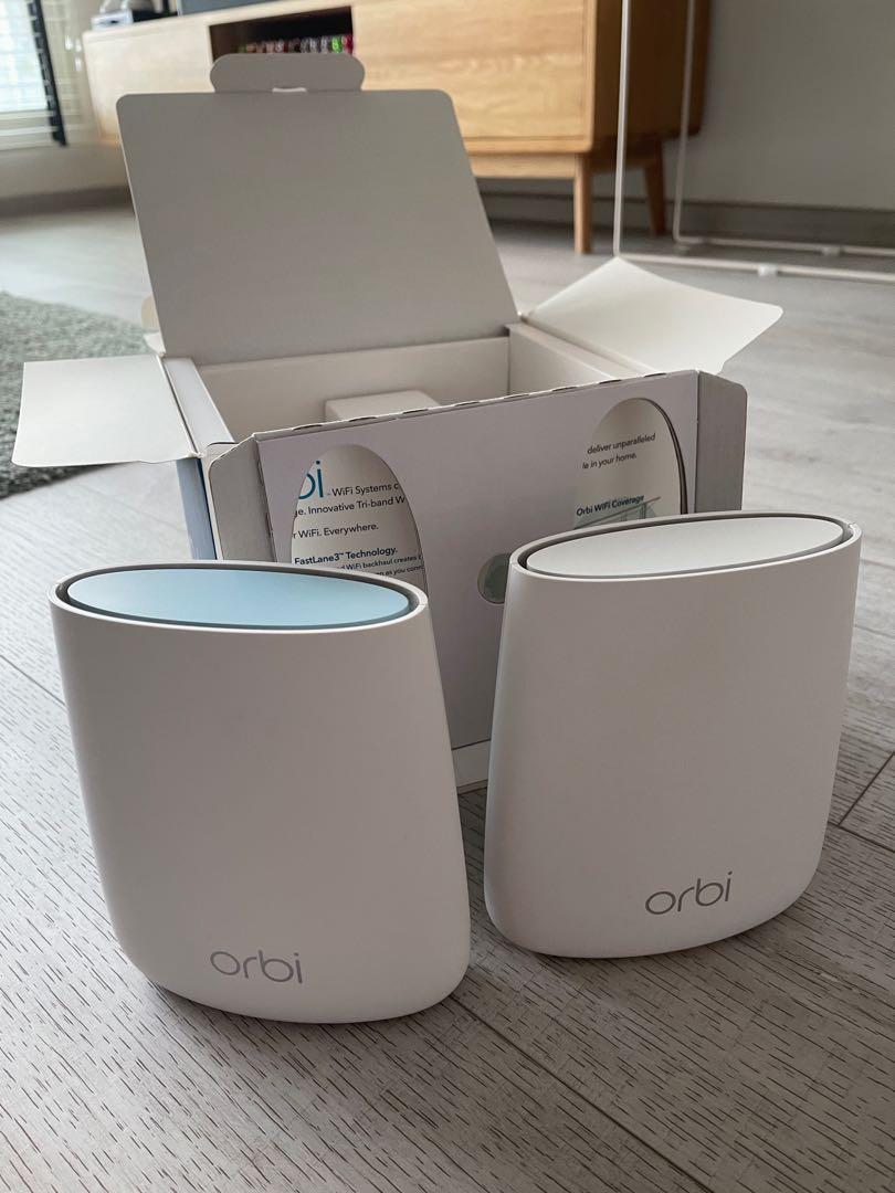 Netgear Orbi RBK20 Tri-band Mesh WiFi System, 2.2Gbps, Router + 1 ...