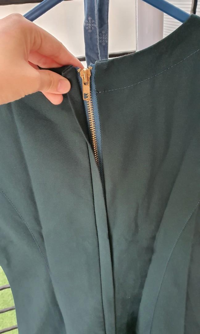 NYLA Green Dress, Fesyen Wanita, Pakaian Wanita, Gaun & Rok di Carousell