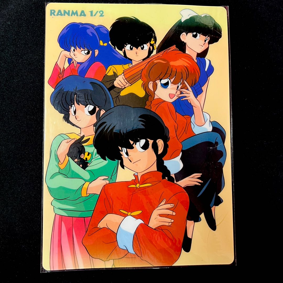 Official Ranma 1/2 Plastic Pencil Board/Shitajiki 25.8cm x 18.2cm (back ...