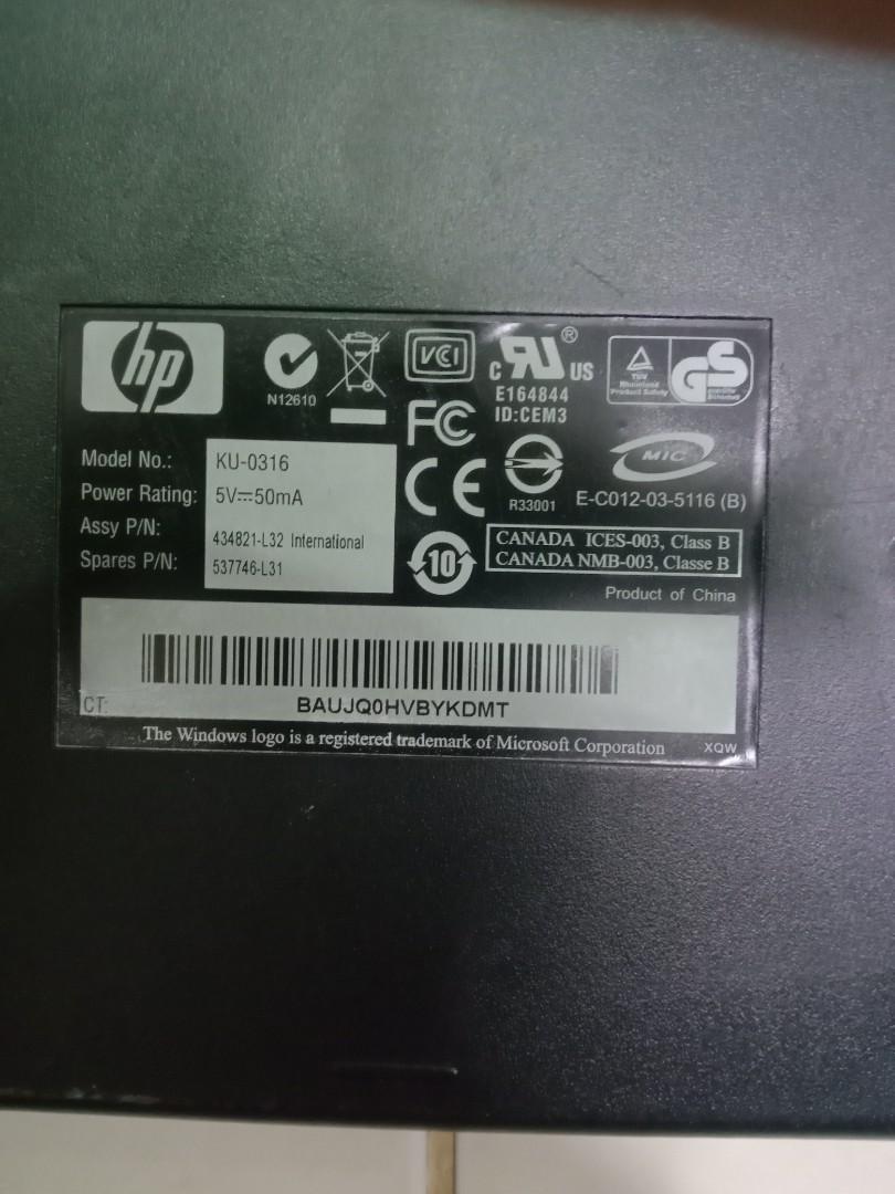 Original HP Desktop Keyboard, Computers & Tech, Desktops on Carousell