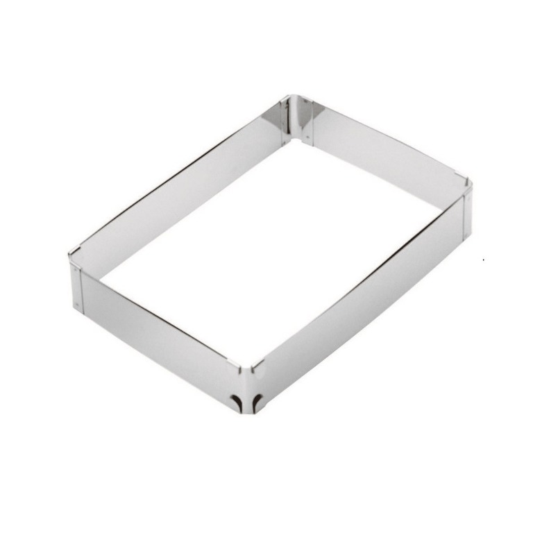 Paderno Adjustable Rectangular Cake Ring/Frame/Mould, Furniture & Home ...