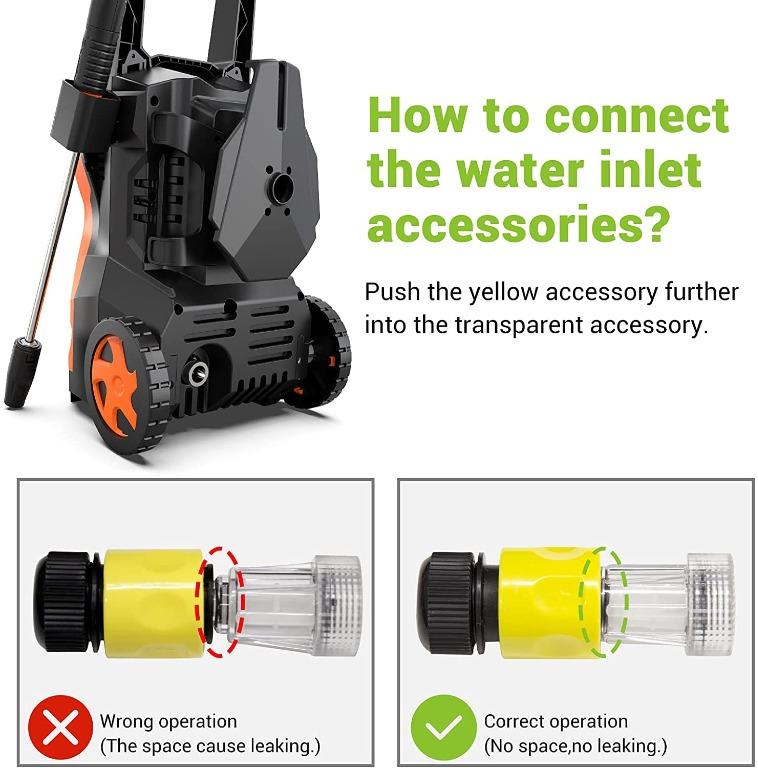 PAXCESS Pressure Washer 120Bar, Electric High Pressure Power Washer ...