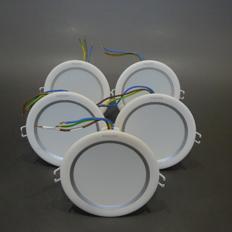 Philips 8W round led downlight 4000K, Furniture & Home Living, Lighting ...