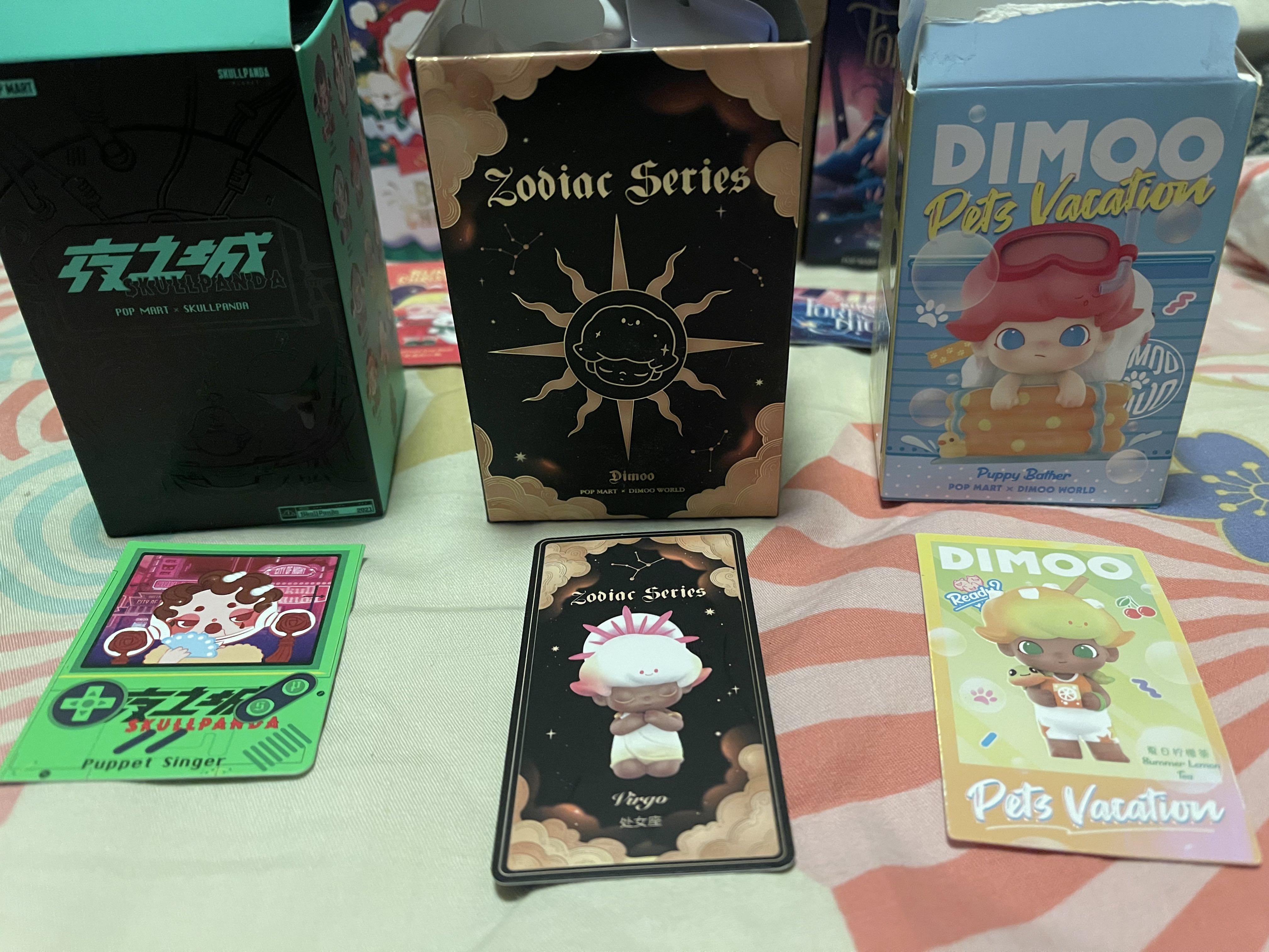 Popmart 盲盒 Dimoo Hirono Skull Panda Bunny, 興趣及遊戲, 玩具 & 遊戲類 - Carousell