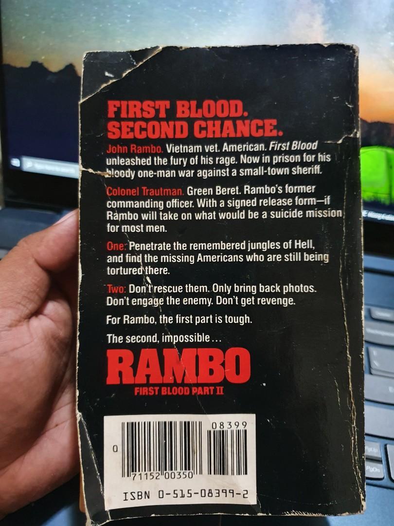 RAMBO first blood part II, Hobbies & Toys, Books & Magazines, Fiction ...