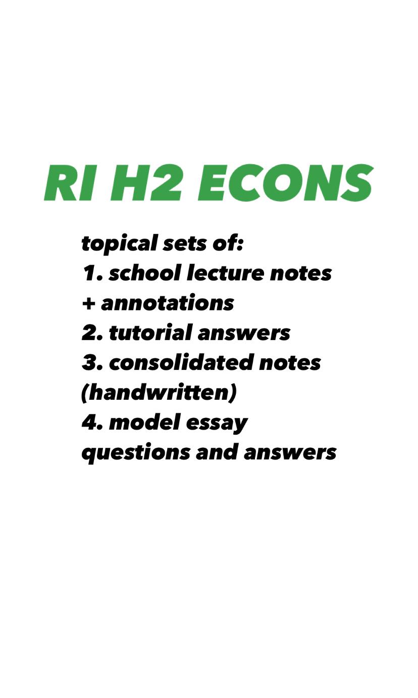 RI H2 ECONS NOTES, Everything Else on Carousell RI H2 ECONS NOTES, Everything Else on Carousell