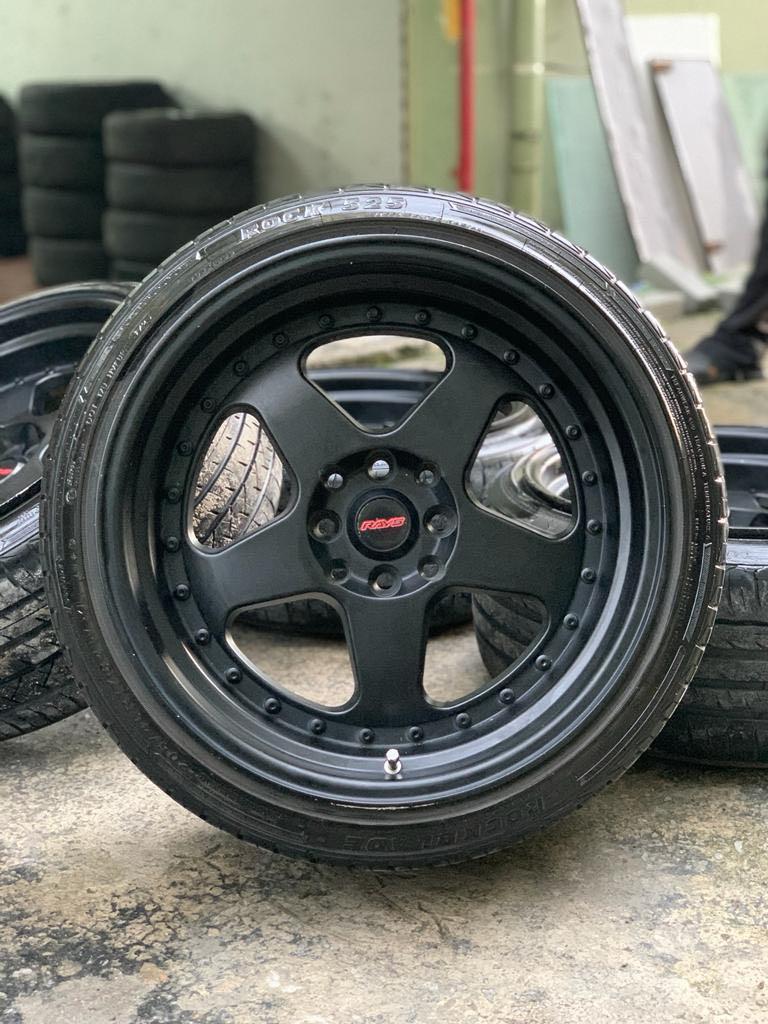 Rotiform 17 inch sports rim Persona tyre 70%, Auto Accessories on Carousell