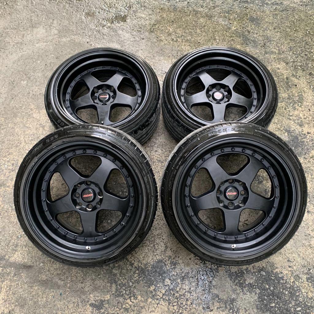 Rotiform 17 inch sports rim Persona tyre 70%, Auto Accessories on Carousell