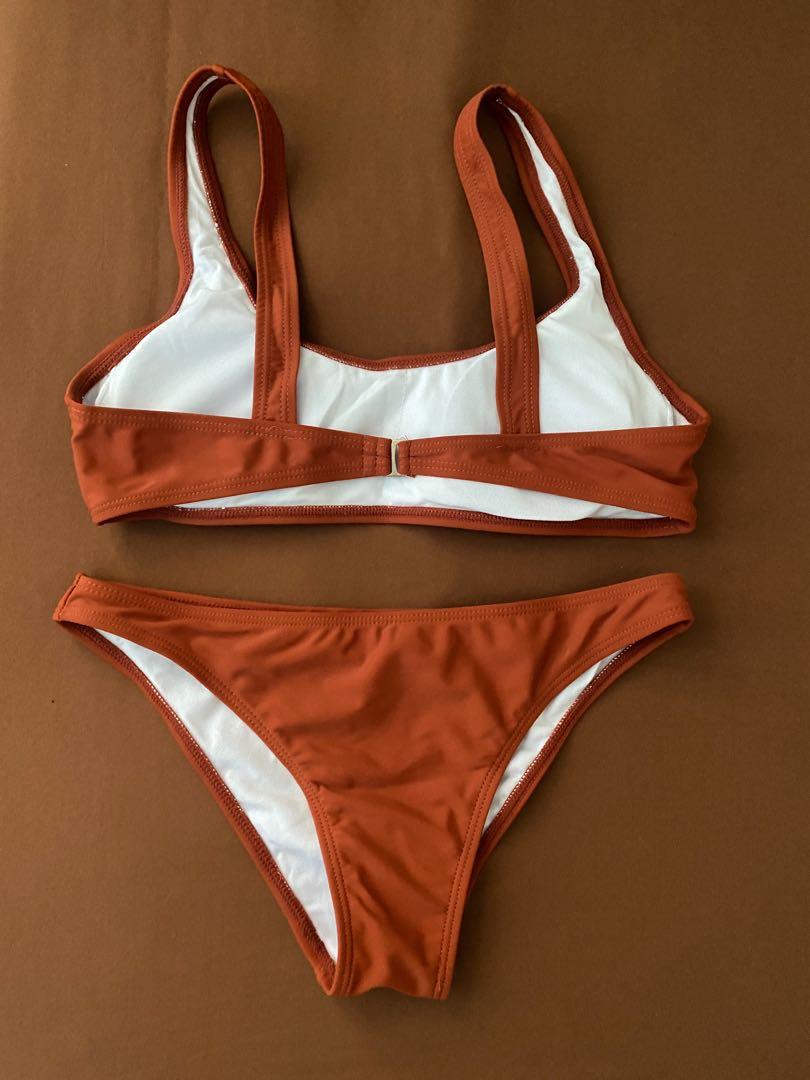 Rust Colored Swimsuit, Women's Fashion, Swimwear, Bikinis & Swimsuits ...