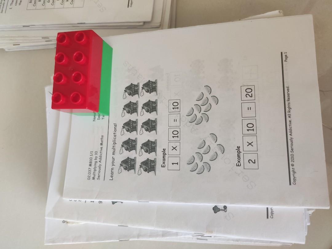 Seriously Addictive Maths SAM workbooks worksheets shichida heguru ...