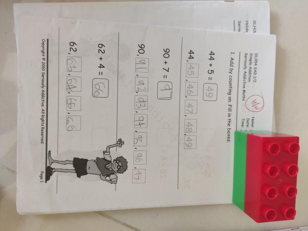Seriously Addictive Maths SAM workbooks worksheets shichida heguru ...