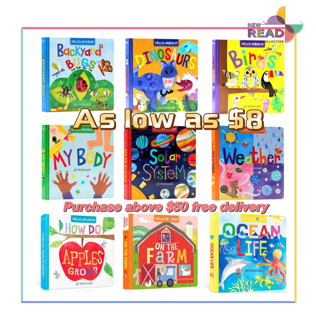 【SG Stock】Hello, World! series board books， Birds/Dinosaurs/My boay ...