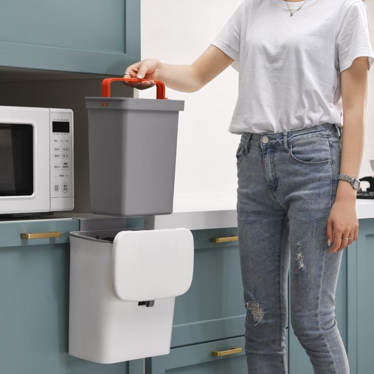 【SKIT SG Seller】Kitchen Hanging Rubbish Bin with Inner Removable Bin ...