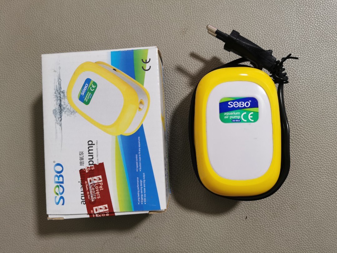 SOBO SB-9903 Aquarium Air Pump, Pet Supplies, Homes & Other Pet ...