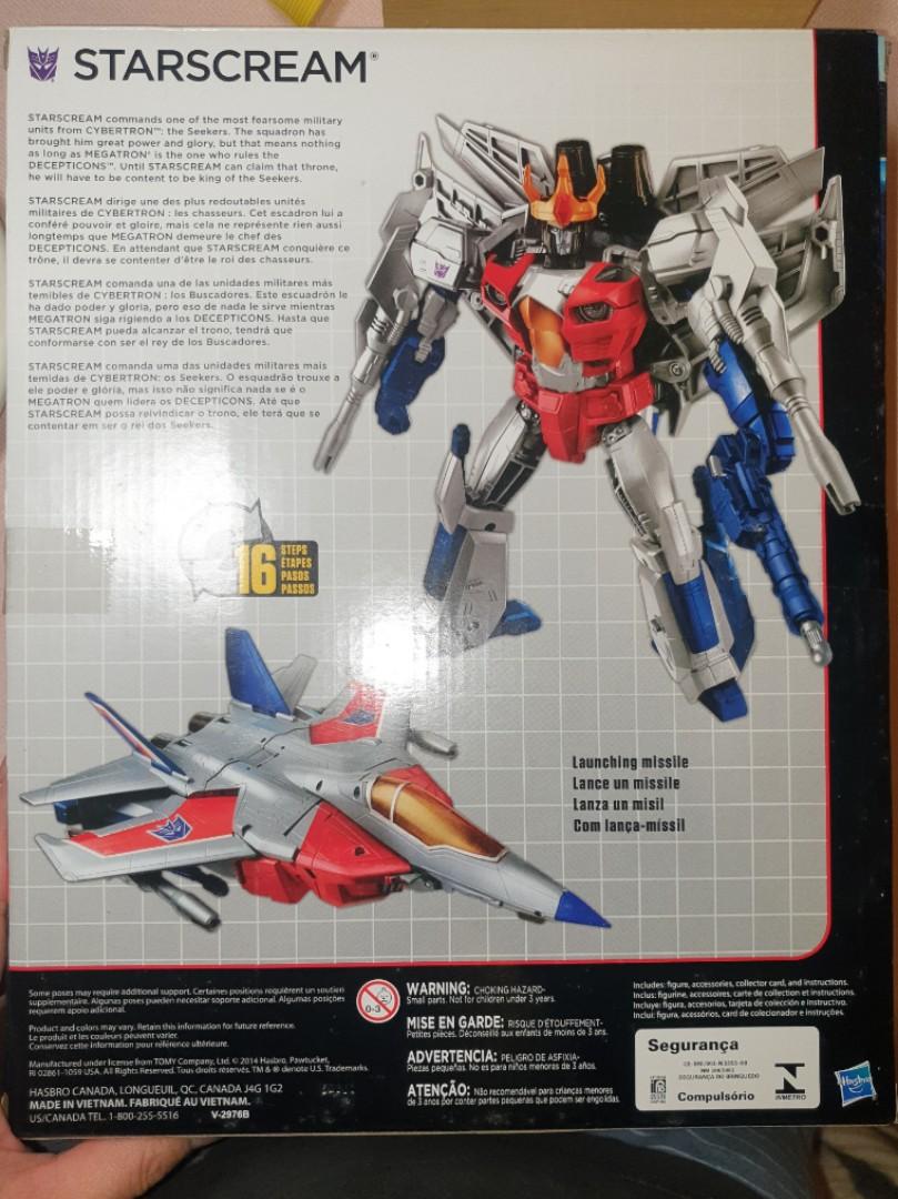 Starscream Combiner Wars. Transformers., Hobbies & Toys, Toys & Games ...