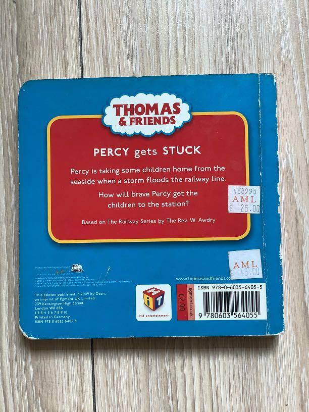 Thomas & Friends small book - Percy gets set stuck, 興趣及遊戲, 書本 & 文具, 小朋友 ...