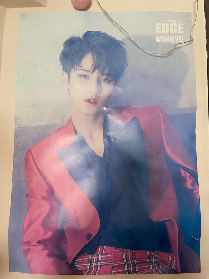 [urgent] seventeen svt mingyu diamond edge RARE poster & album posters ...