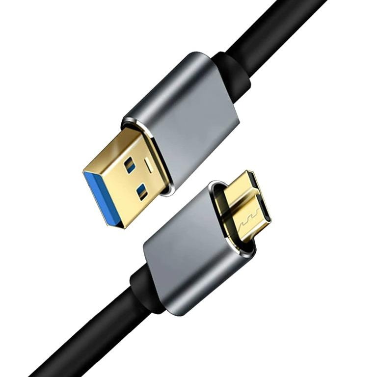 USB Micro Cable + USB A USB A to Micro B 3.0 Cable [1.5Ft] Fast Sync ...