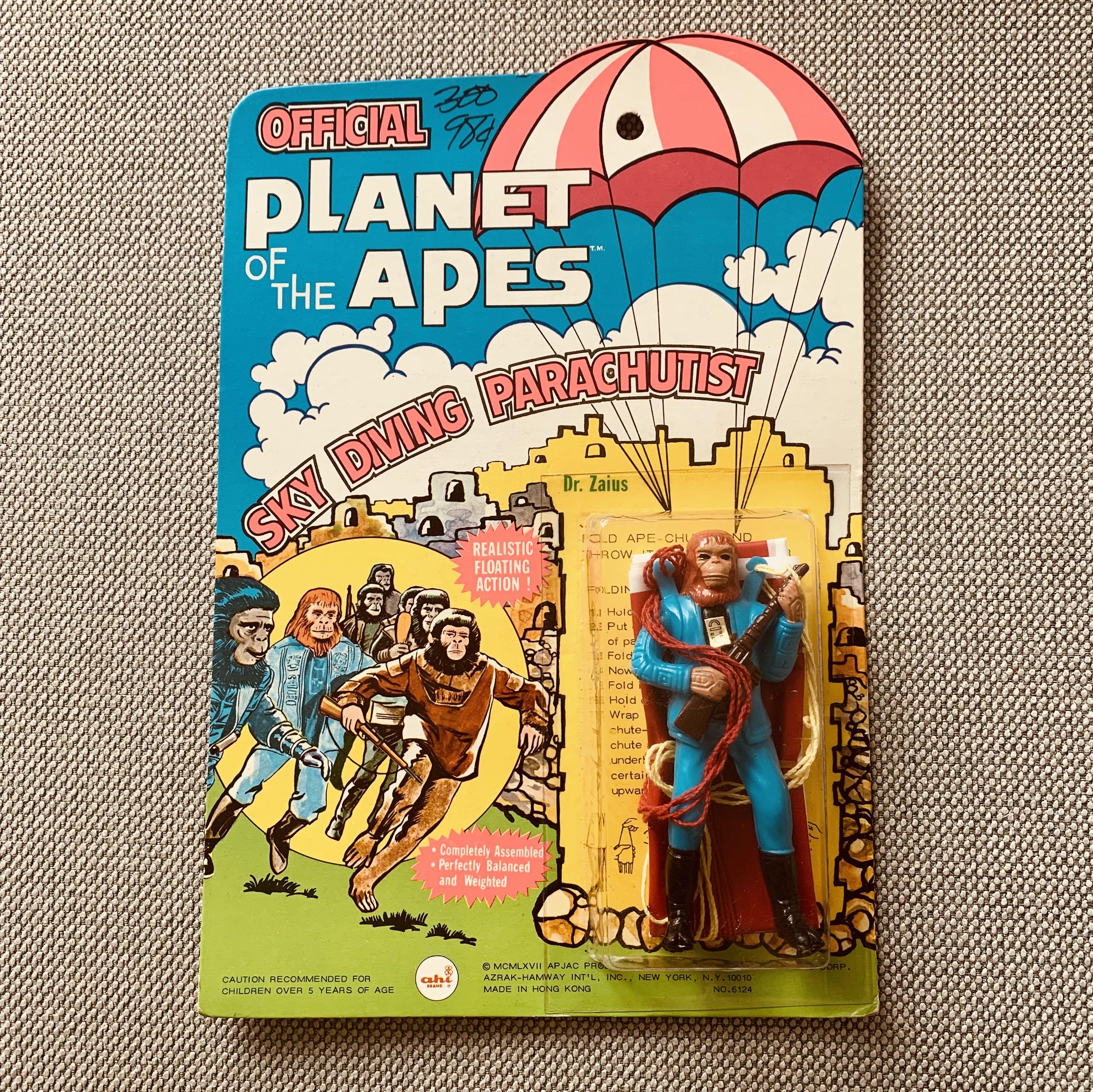 VINTAGE AZRAK-HAMWAY PLANET OF THE APES SKY DIVING PARACHUTIST, Hobbies ...